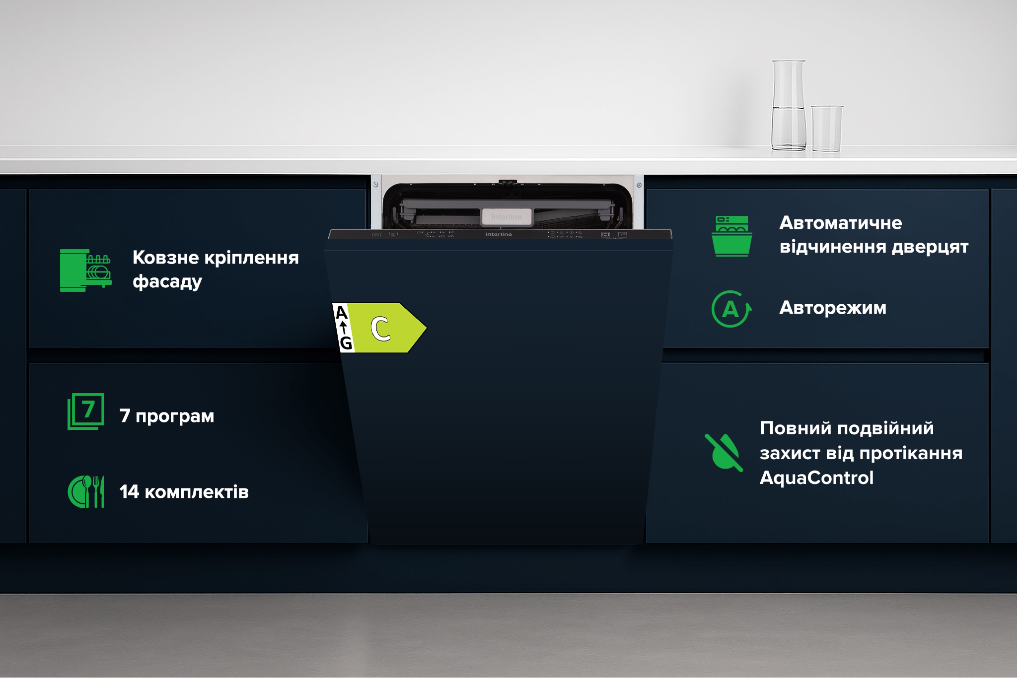 Посудомийна машина Interline DWI 965 DSO WA Sliding Door - техніка для ...